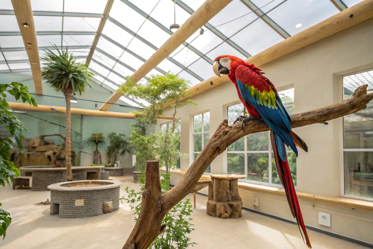 Vogelzimmer, Käfig oder Voliere? Das ideale Zuhause für Aras